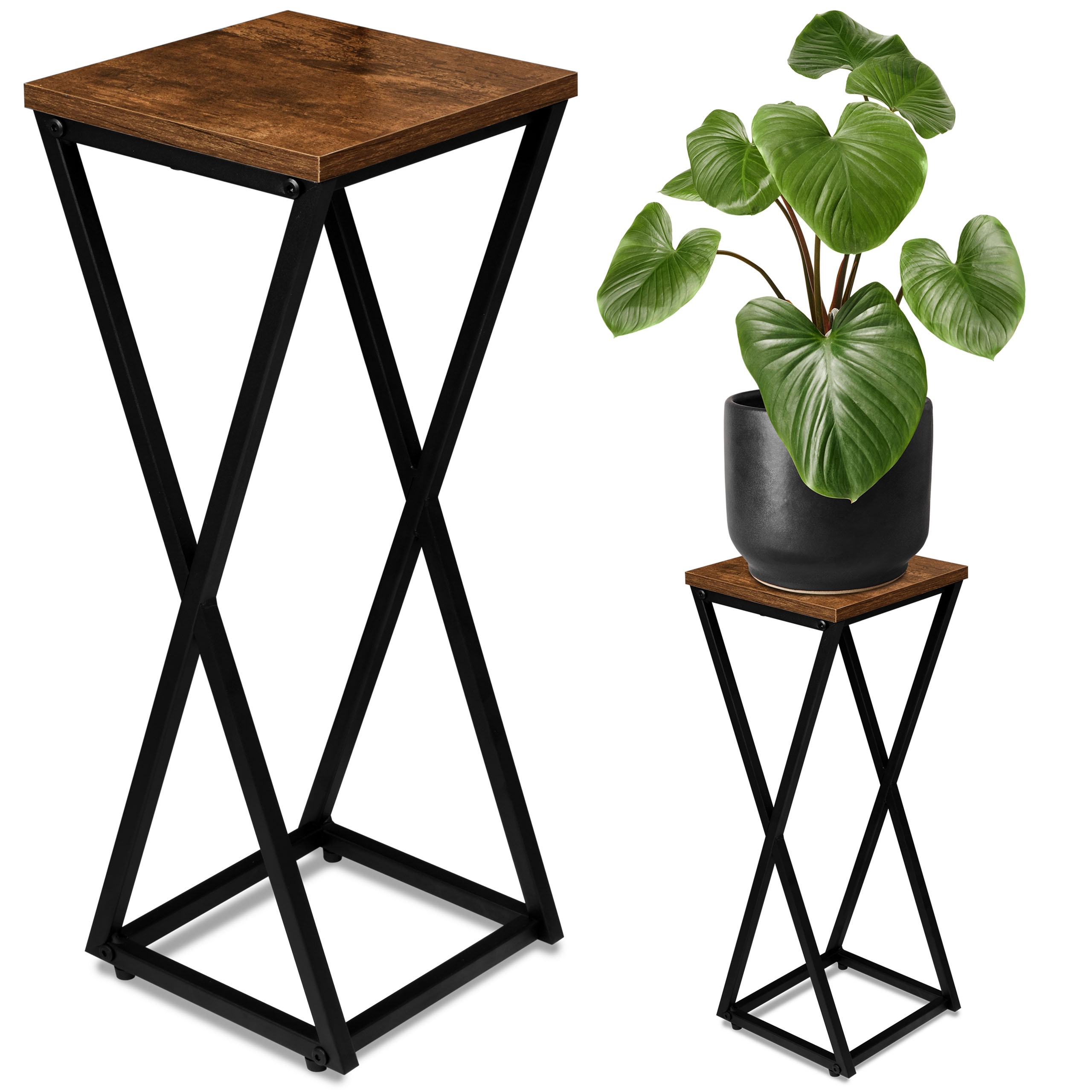 Stojan na kvety KONEL RUSTIC čierny 62 cm - Najkoberce.sk