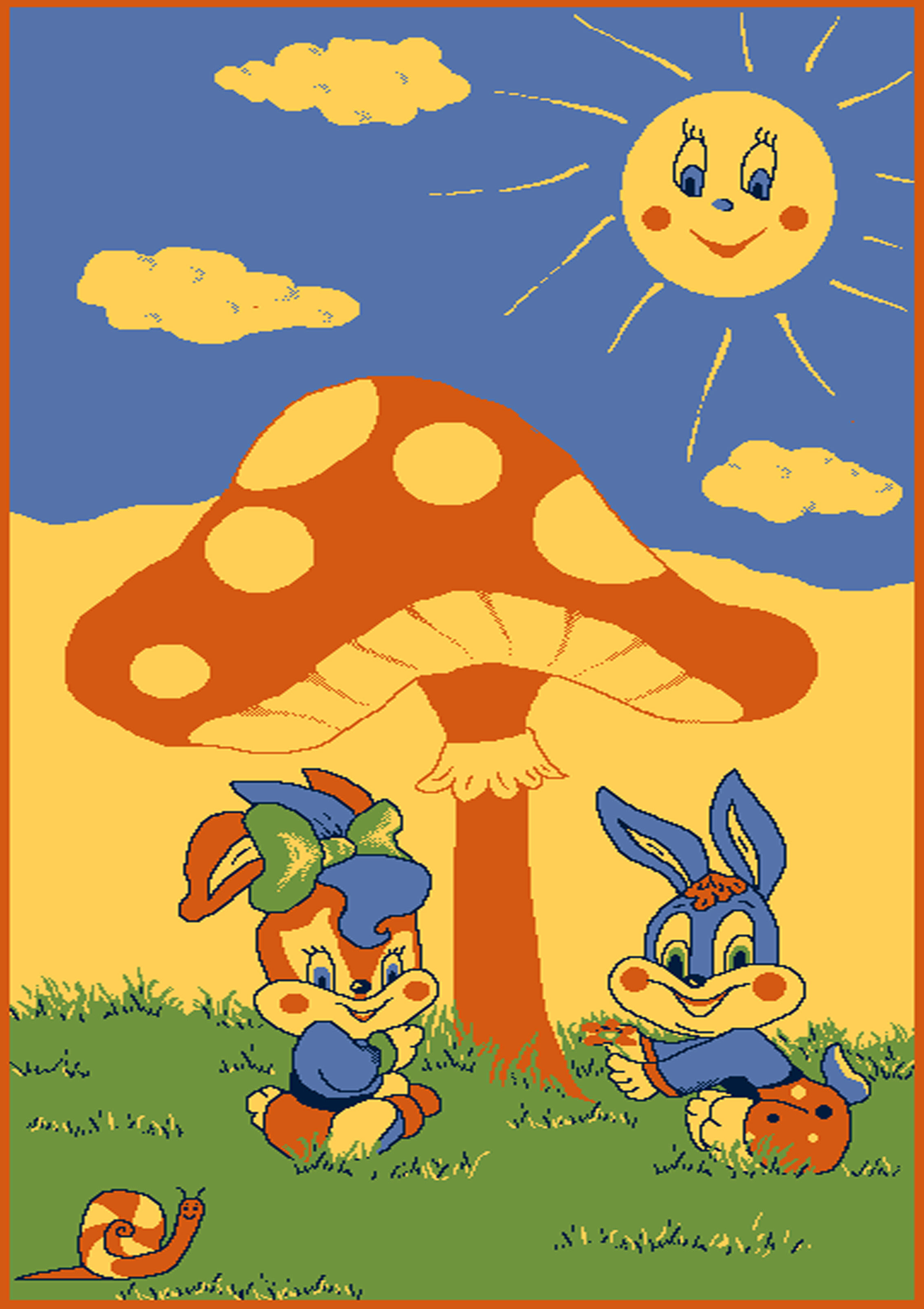 Koberec ZAJAČIKY TERAKOTA - Najkoberce.sk