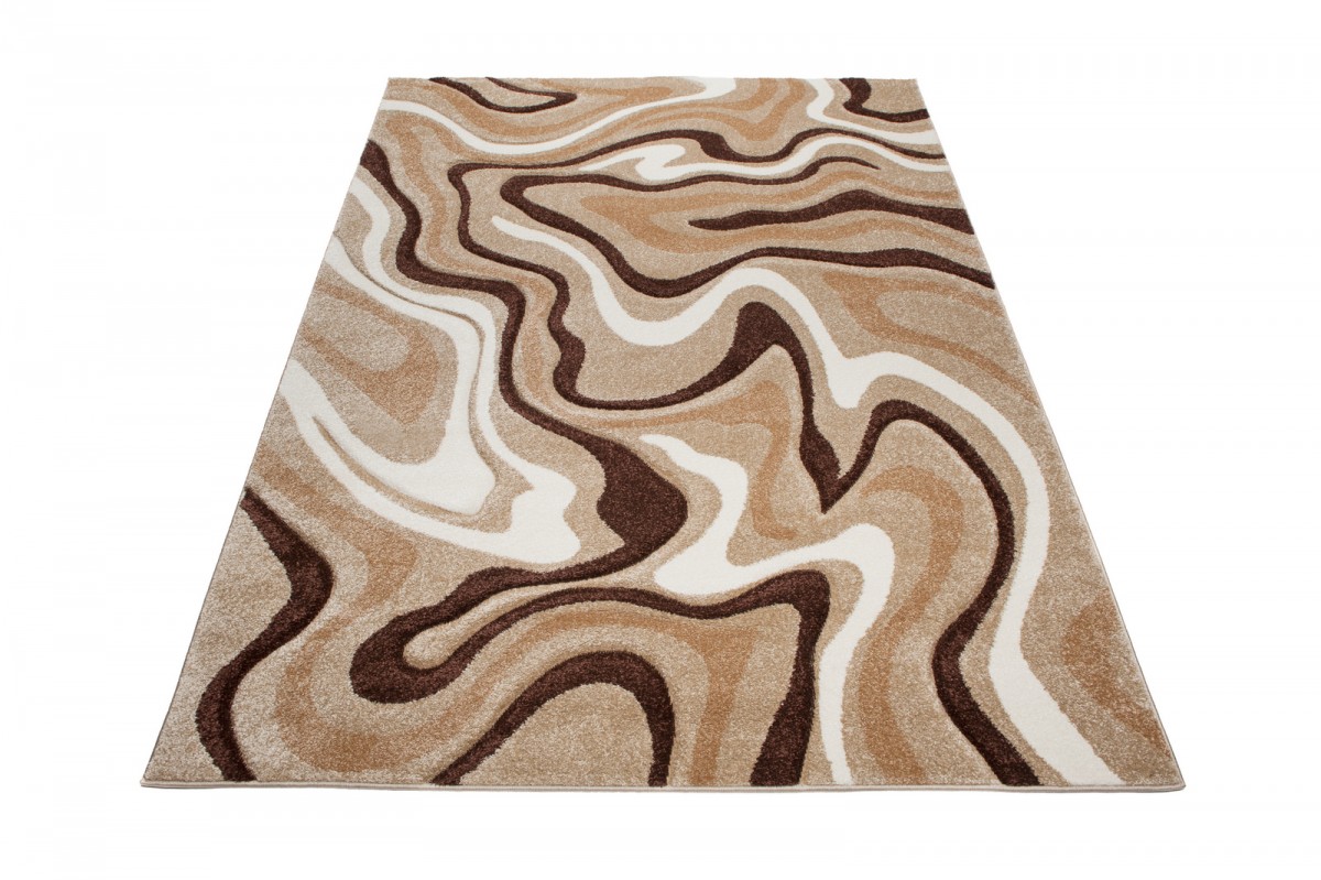 Koberec Sumatra C301A 3D Contour Cut karamel, béžový - Najkoberce.sk